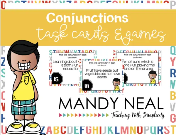 Grammar Task Cards – Conjunctions – teachingwithsimplicitymembers.com